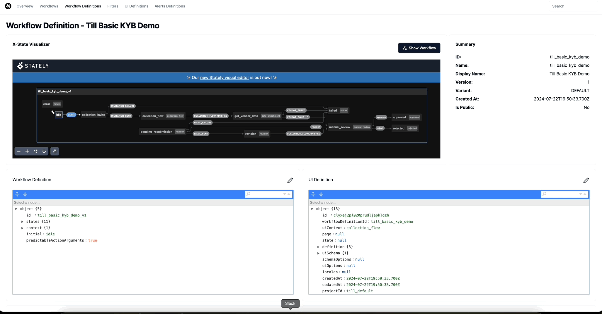 Invoking A Workflow Ballerine Documentation